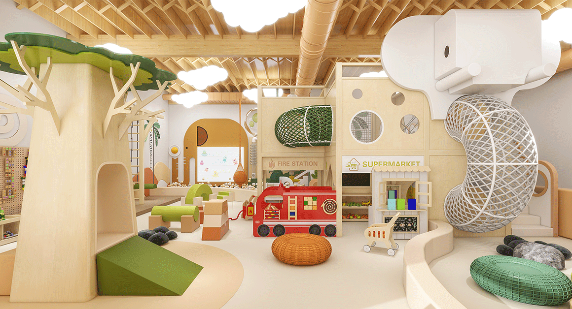 Elephant-Themed Play Cafe Design | Mooton US Project - Mooton